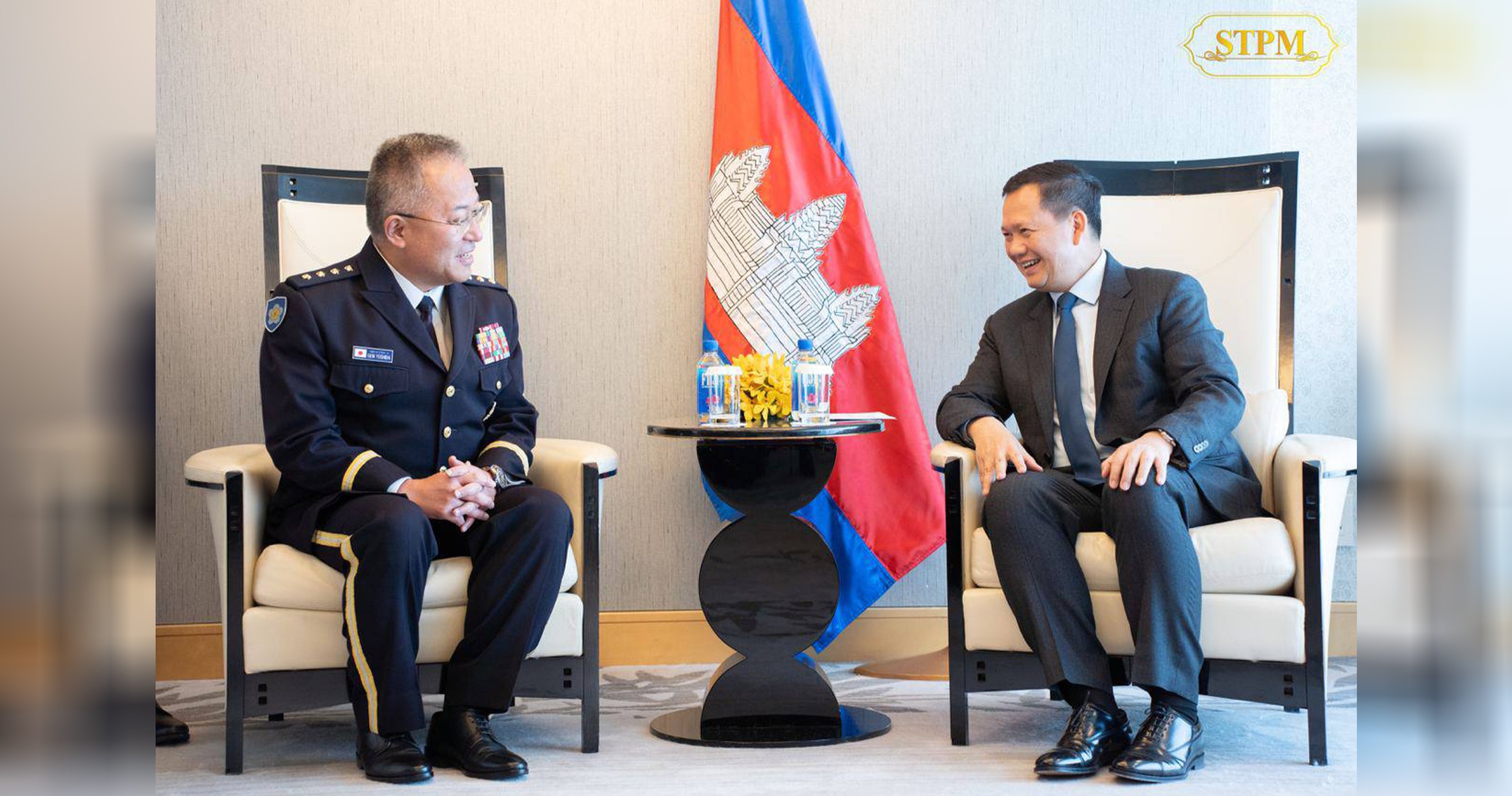 Samdech Thipadei Meets Chief of Staff, Joint Staff for Japan Self ...