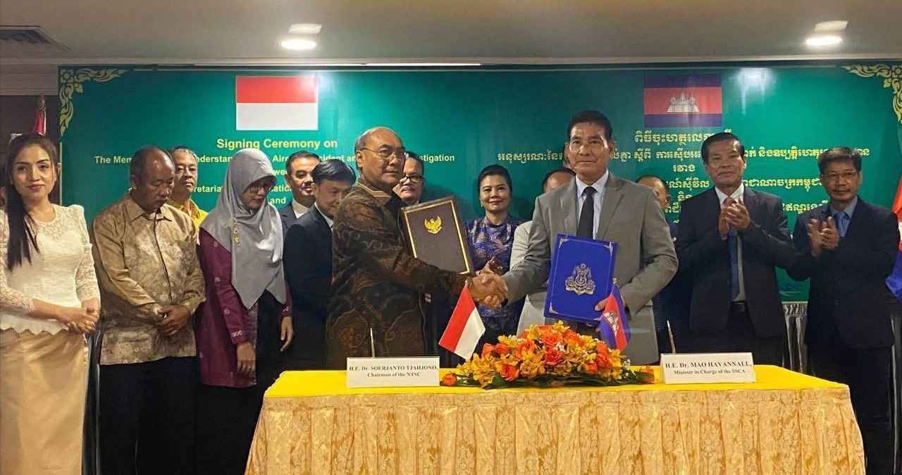 Cambodia and Indonesia has concluded a memorandum of understanding on air accident investigation ...