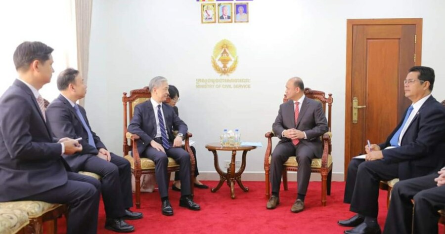 H.E. Hun Many Receives Newly Appointed Chinese Ambassador - ក្រសួងព័ត៌មាន