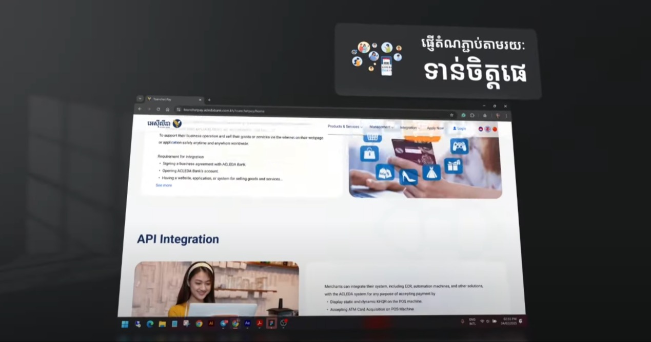ACLEDA partners can create and send payment links for their customers to pay for goods and ...