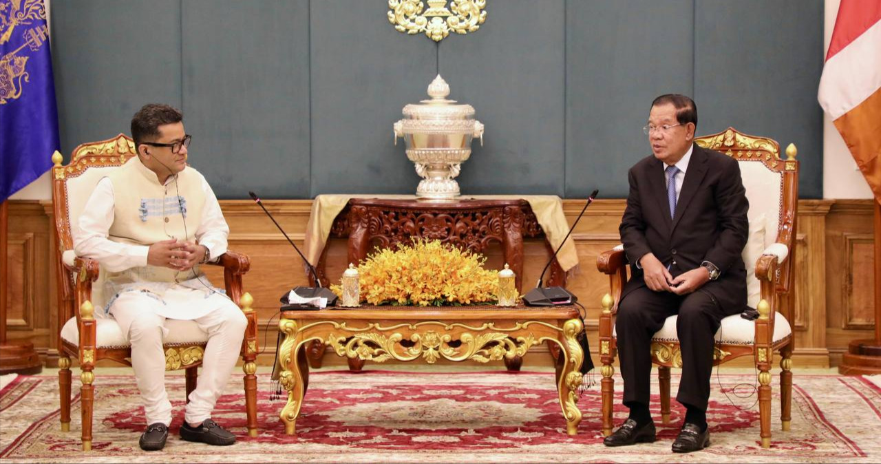 Samdech Techo Hun Sen Receives Minister of State for External Affairs ...