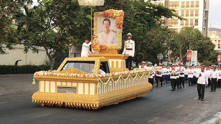 Procession of Samdech Vibol Panha Sok An's Ashes to Saravoan Techo Pagoda - ក្រសួងព័ត៌មាន